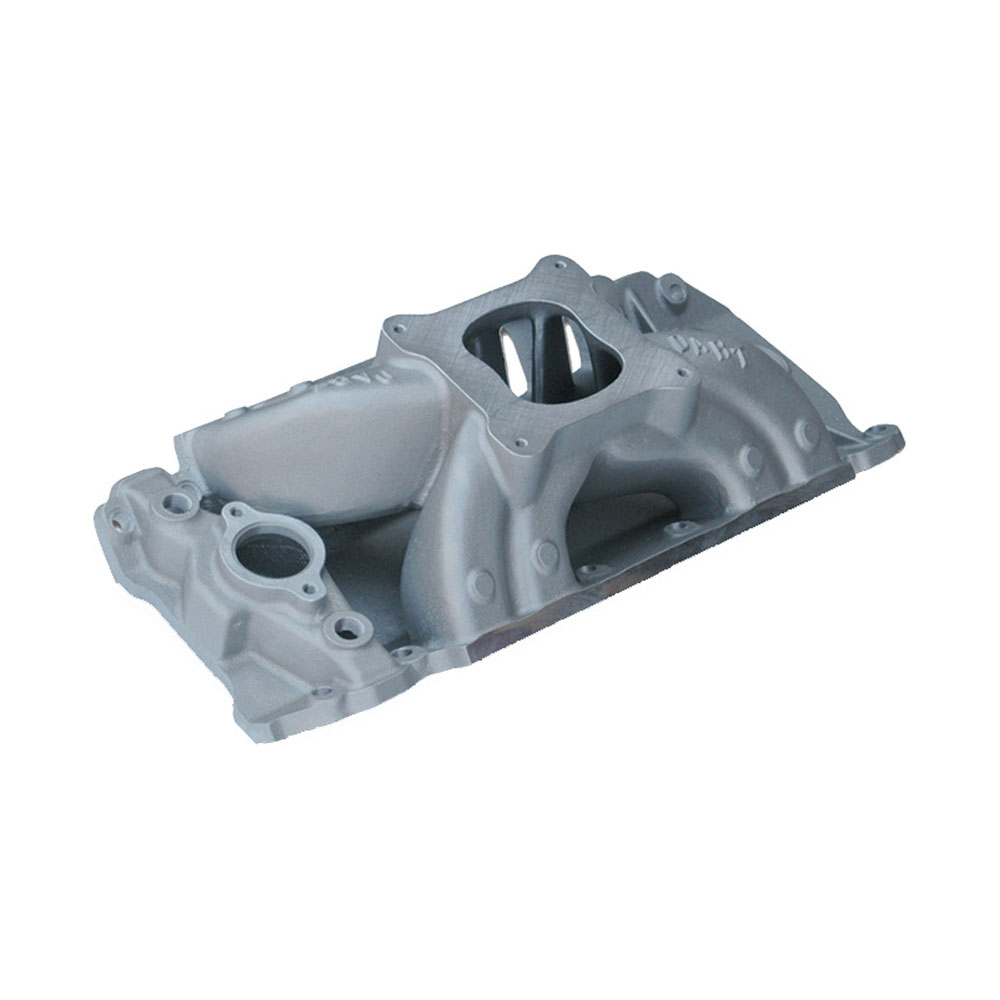 Dart Intake Manifold 41215100; 18 deg. Single Plane Satin Aluminum for ...