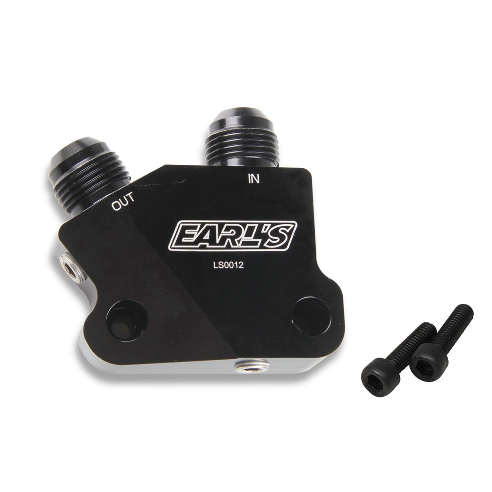 EARL’S Engine Oil Cooler Adapter LS0012ERL; Side Mount Oil Cooler ...