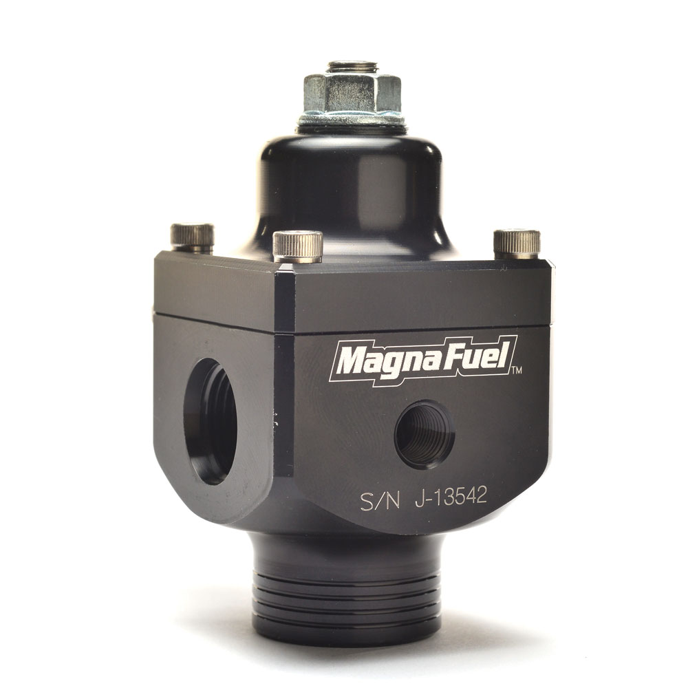 MagnaFuel Fuel Pressure Regulator MP-9833-BLK; Large 2 Port Regulator 4 ...