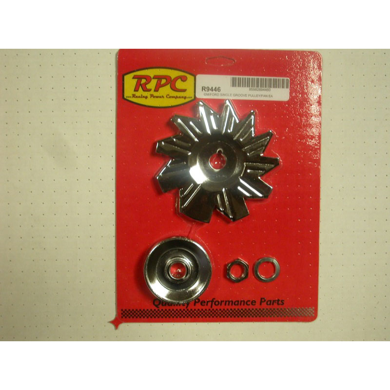 RPC Alternator Pulley R9446; Chrome Steel 1 Groove V-Belt for Chevy ...